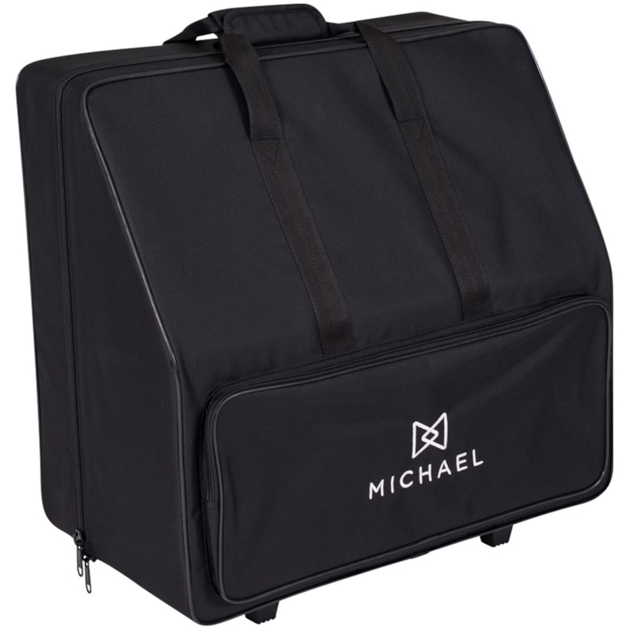 Acordeon Michael ACM8007 SPB de 80 Baixos Preto Sólido - Akustica Musical