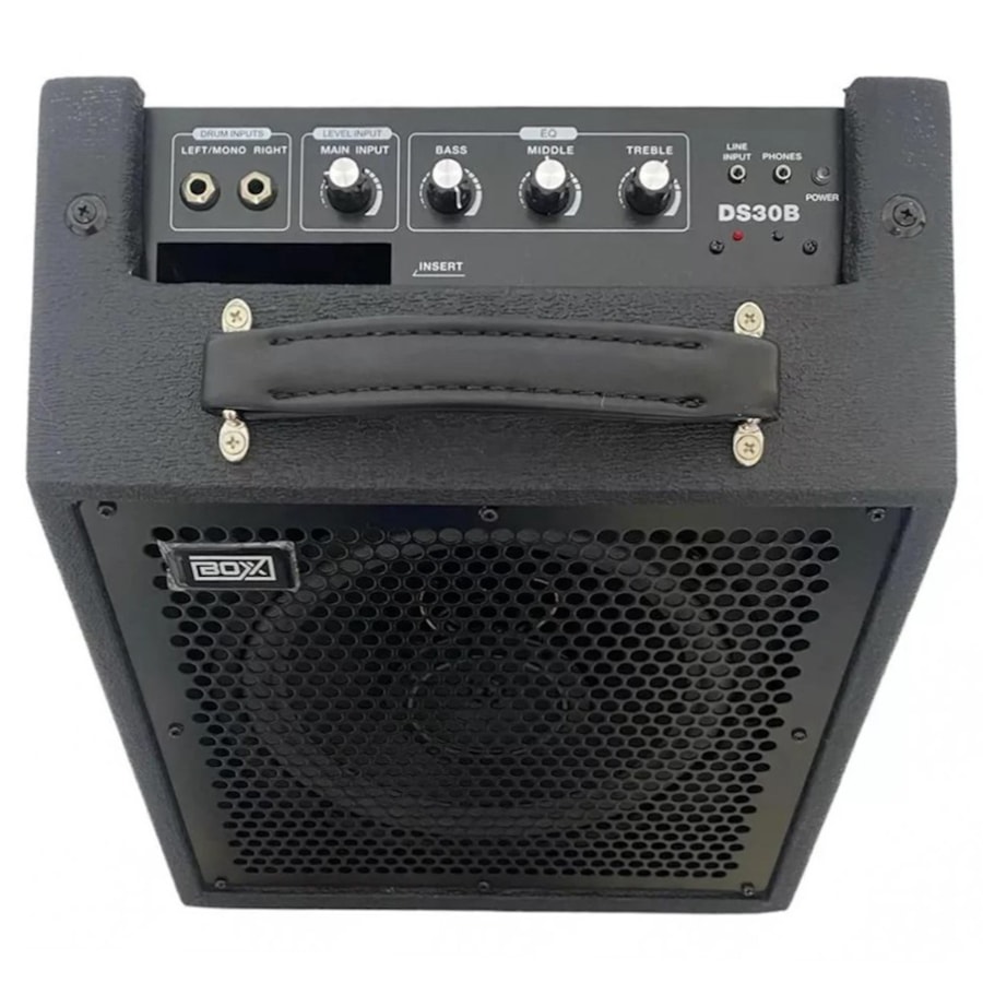 Amplificador BOXX DS30B P/ Bateria Eletrônica 70 Watts 1x10 - Akustica ...