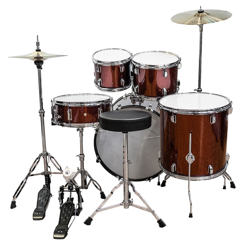 Bateria X-Pro 1022 Viper Series Completa Vinho Sparkle c/ Banco e ...