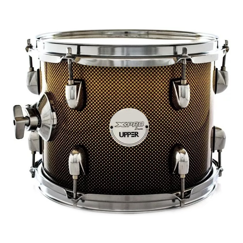 Bateria X Pro Rock Upper Gold 2 Surdos 10/12/14/16/22 Caixa 14x5,5 C ...
