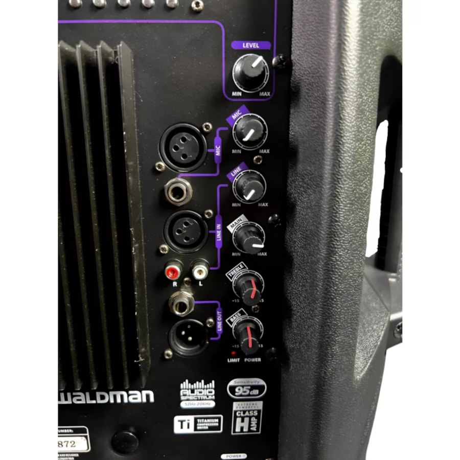Caixa Waldman RC750X Ativa 750 Watts 1x15 - Akustica Musical