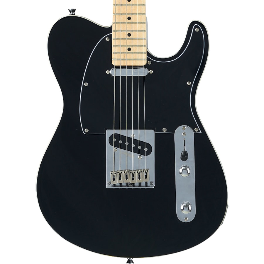 Guitarra Tagima T-550 BK C/BK Classic Series Telecaster Preta c/ Escala Clara e Escudo Preto ...