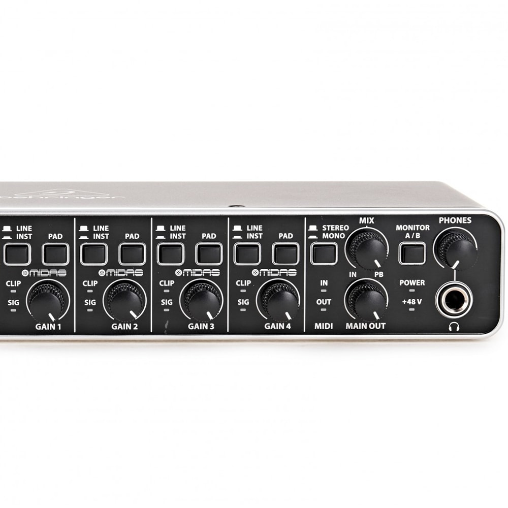 Interface de Áudio Behringer UMC404HD U-PHORIA Series C/ 4 Entradas ...