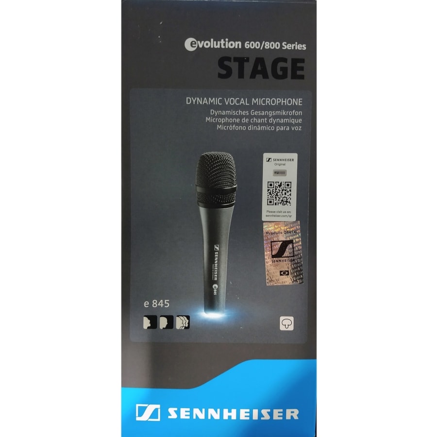 Microfone Sennheiser E 845 Evolution 600/800 Series Supercardioide C ...
