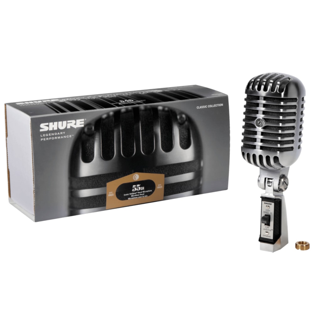 Microfone Shure 55SH Series II com Fio - Akustica Musical