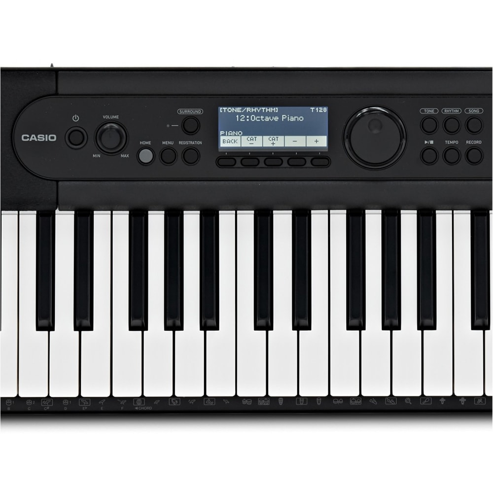 Teclado Casio CTS400 BK Linha Casiotone de 61 Teclas Preto C/ Fonte e ...