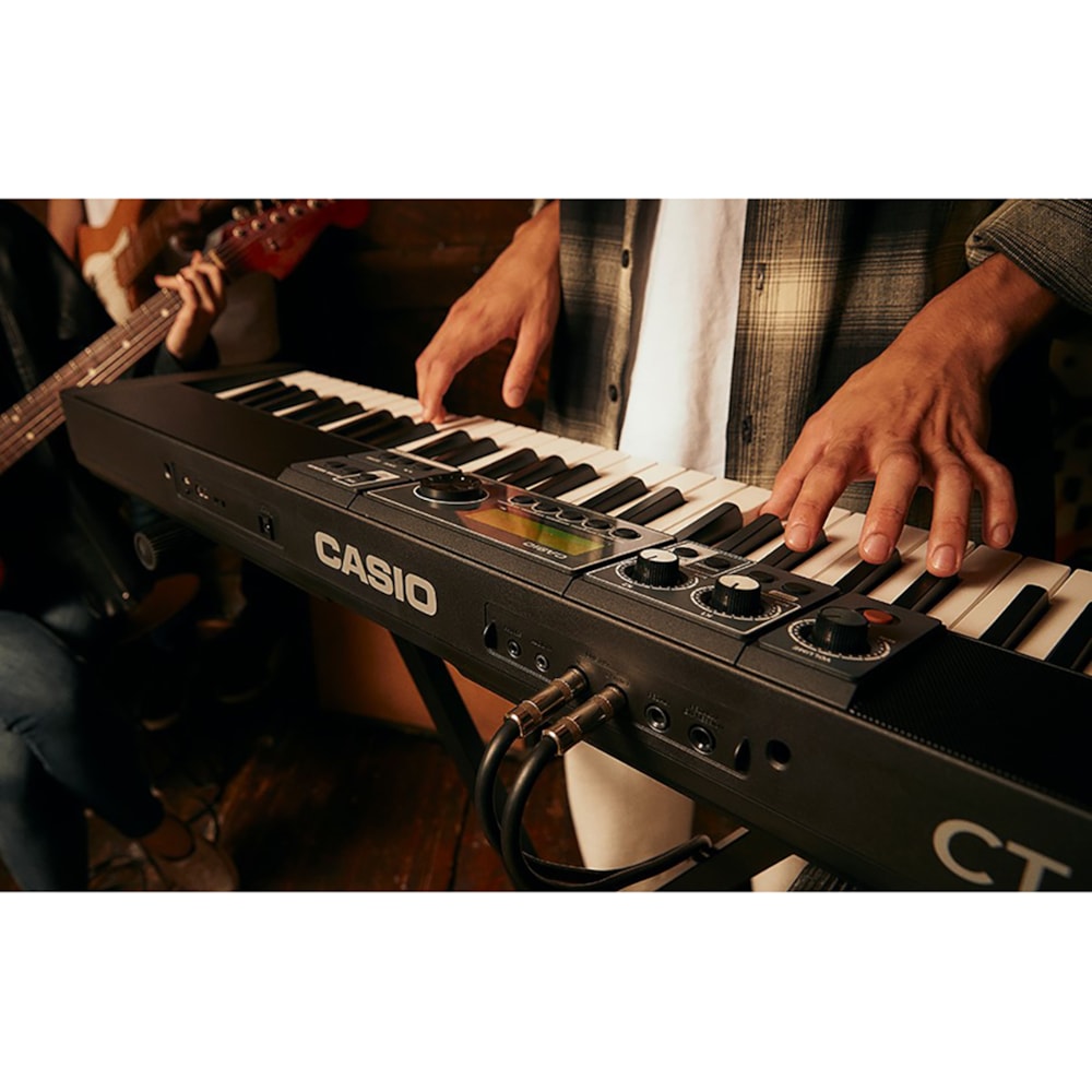 Teclado Casio CTS500 BK Linha Casiotone de 61 Teclas Preto - Akustica ...